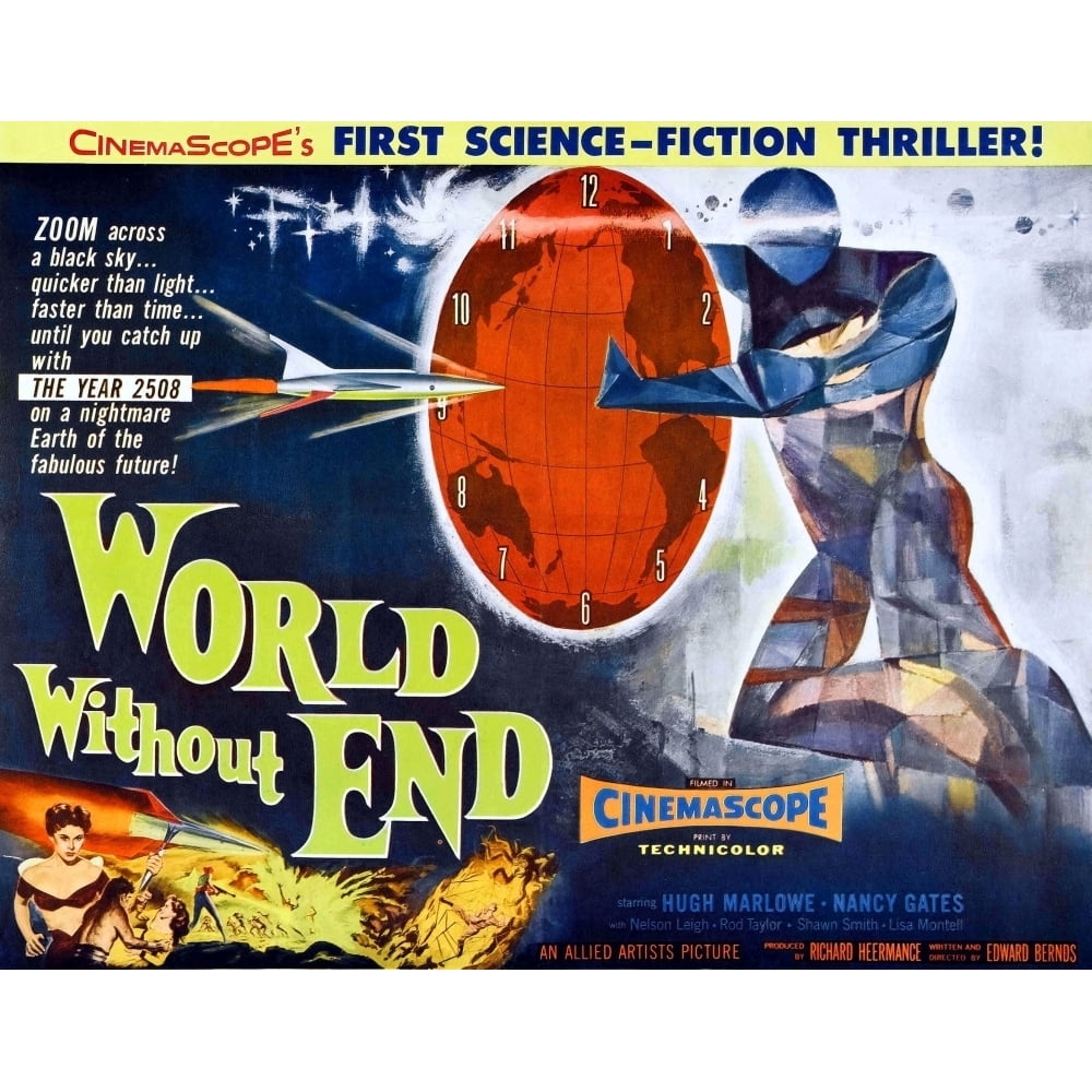 World Without End Bottom Left: Nancy Gates On Half-Sheet Poster Art ...