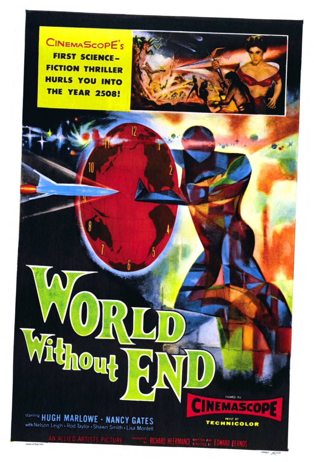World Without End Movie poster Metal Print 12inx16in Multi-Color Square ...