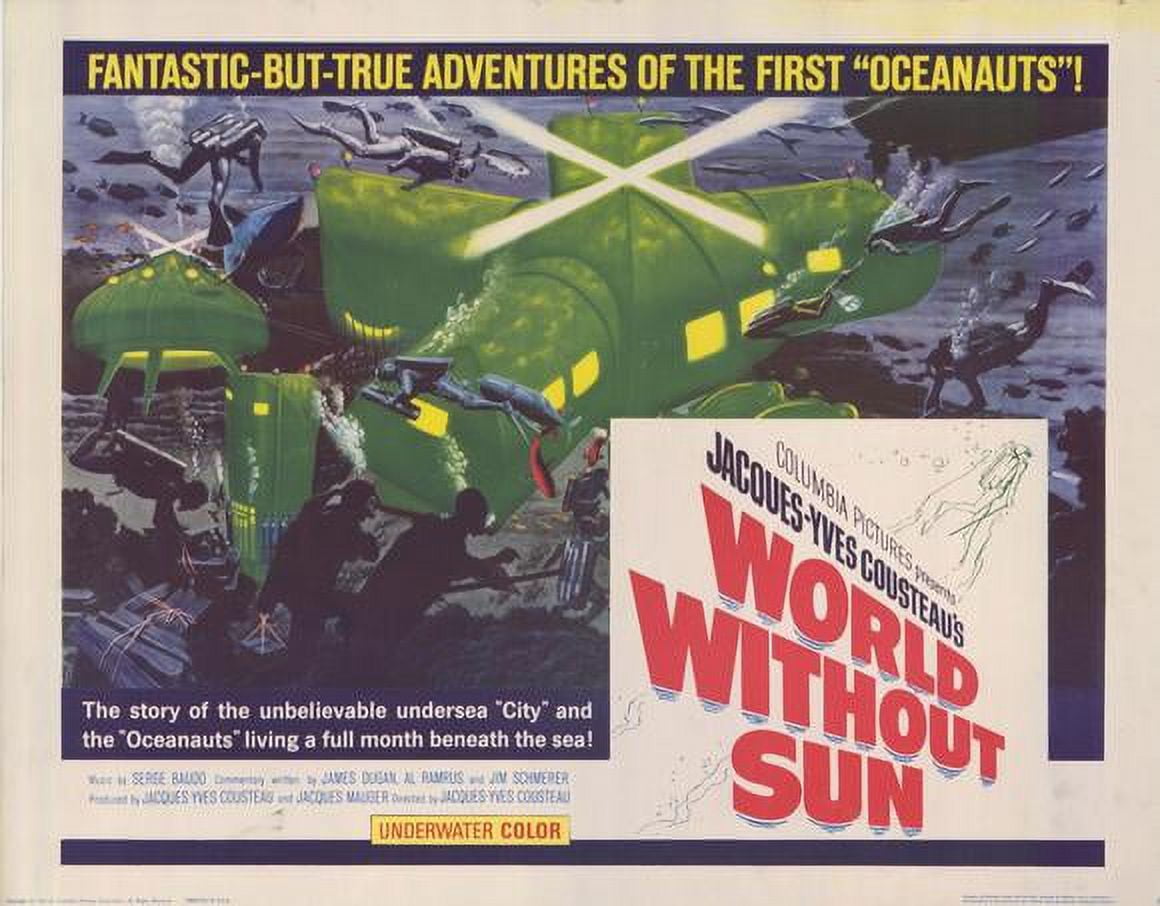 World Without Sun - movie POSTER (Half Sheet Style A) (22" x 28") (1965 ...