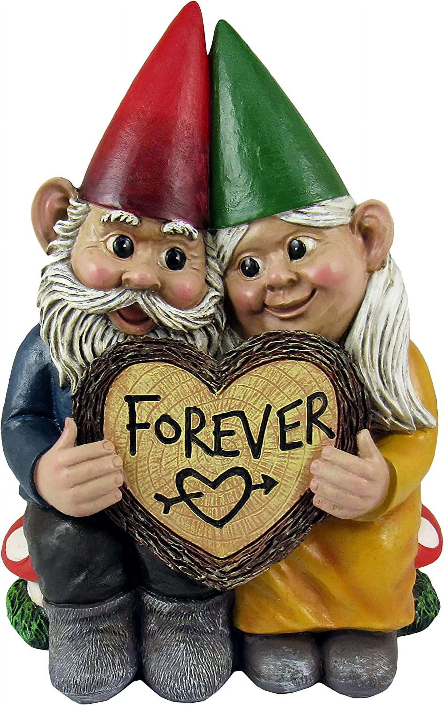 World of Wonders Gnome & - Adorable Hand-Painted Gnome Couple in Love ...