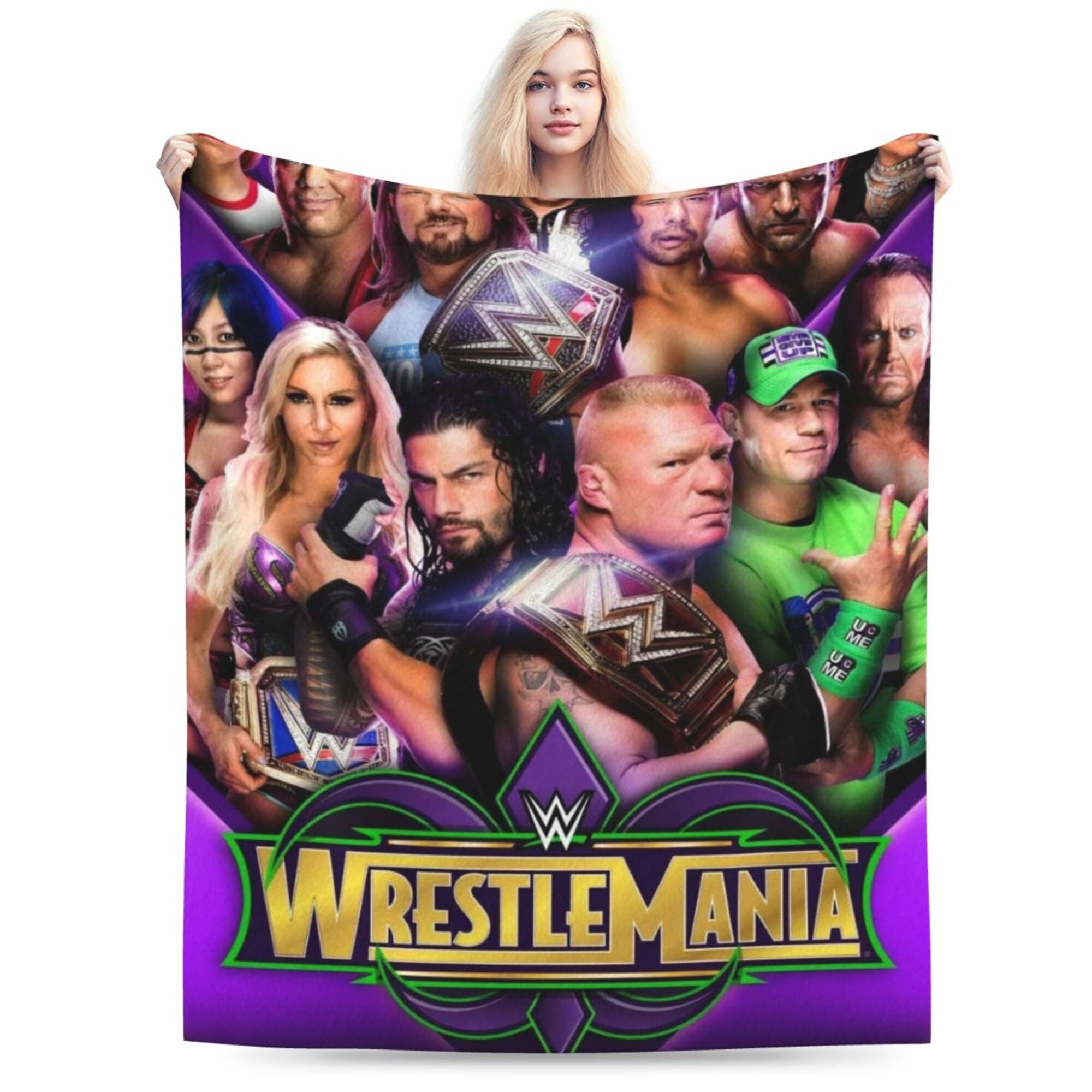 World Wrestling Entertainment Blanket, Super Soft Throw Blanket For ...