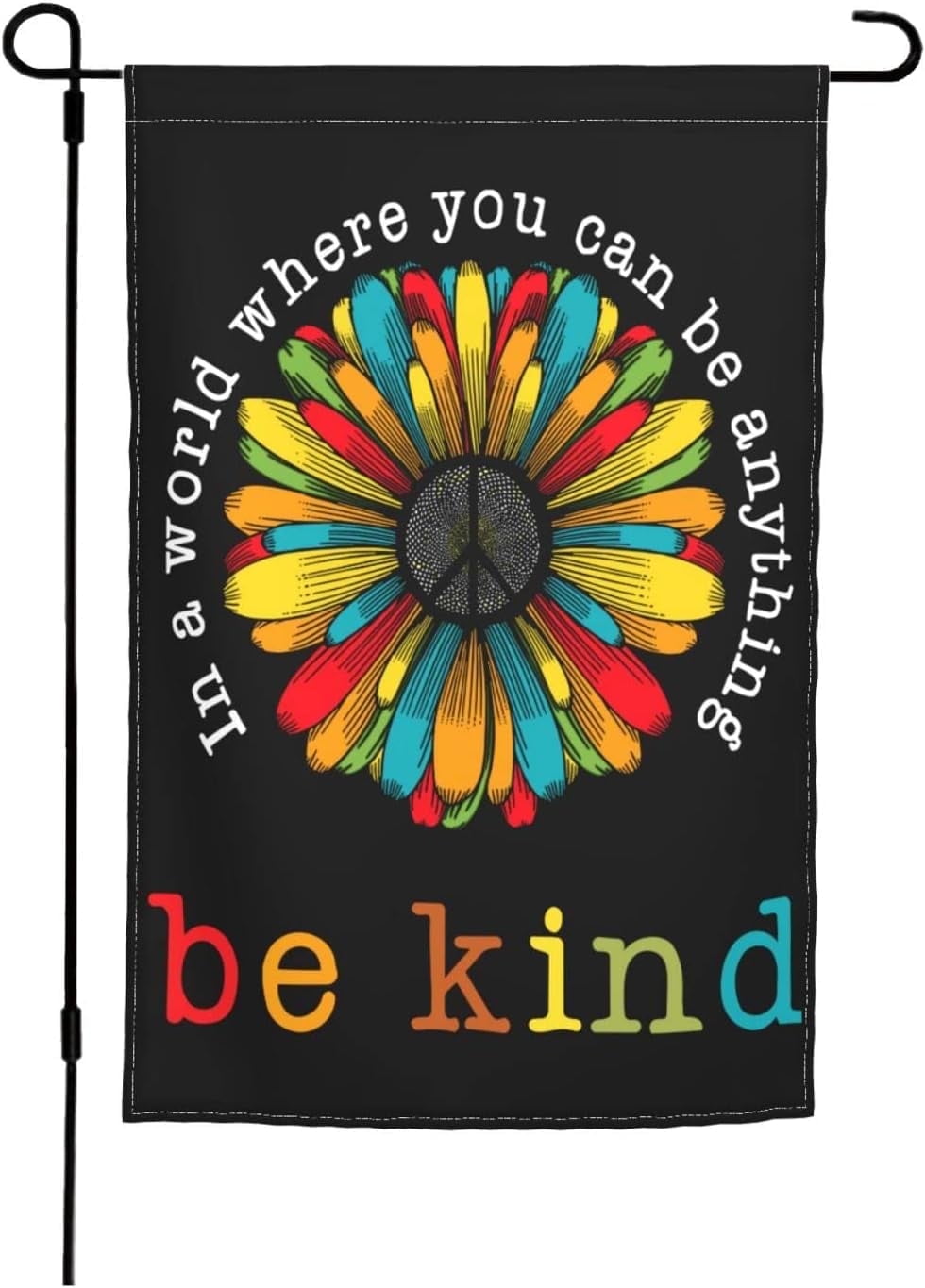 In A World Where You Can Be Anything Be Kind Garden Flag 12 X 18 In ...