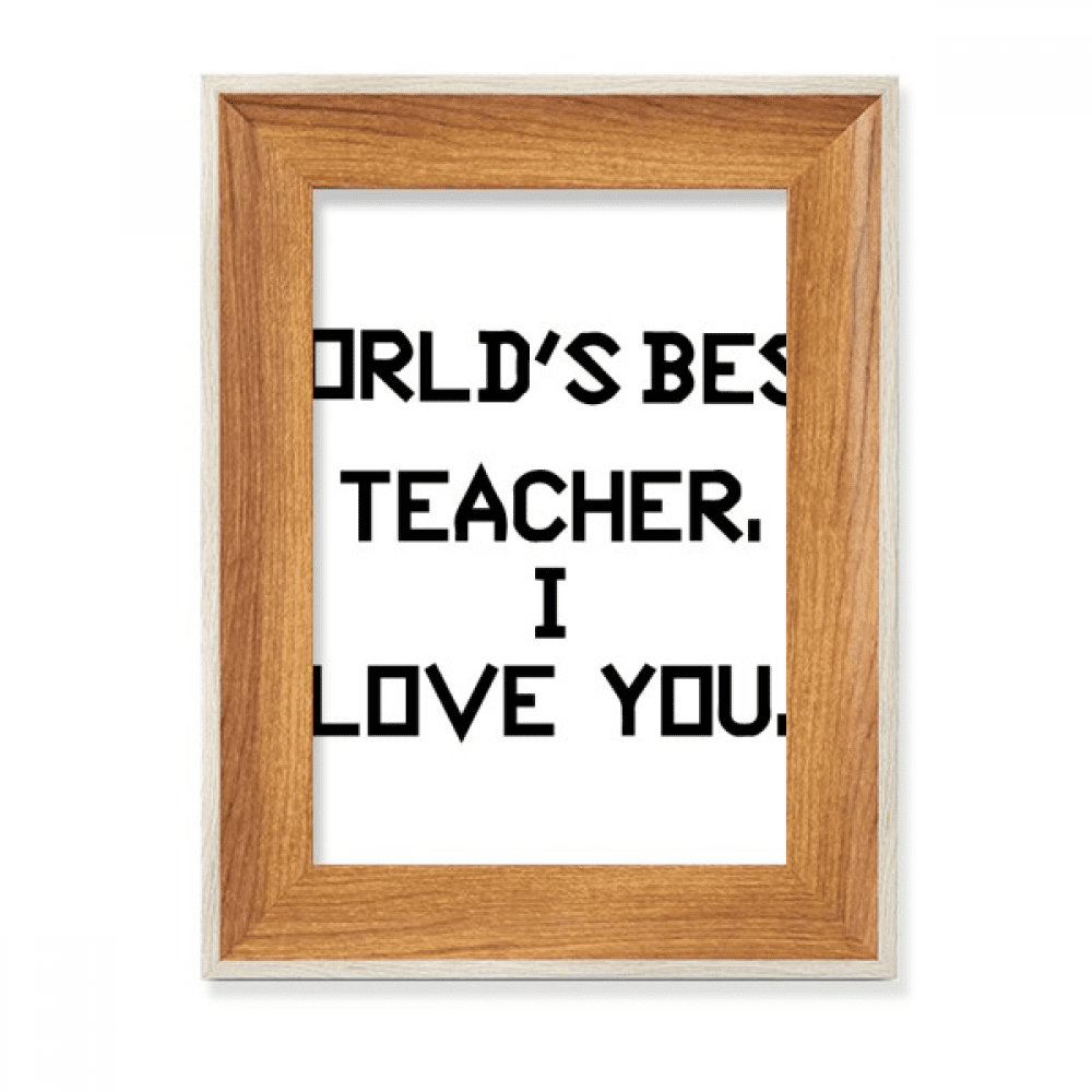 World best Deskmate I Love You Quote Desktop Wooden Photo Frame Display ...