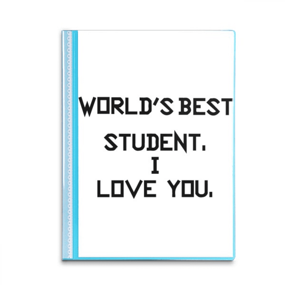 World best Student I Love You Student Quote Book Sheet Protectors ...