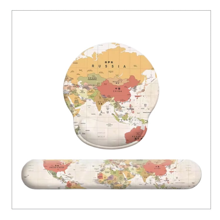 World map wrist guard mouse pad thickened non-slip office table mat ...