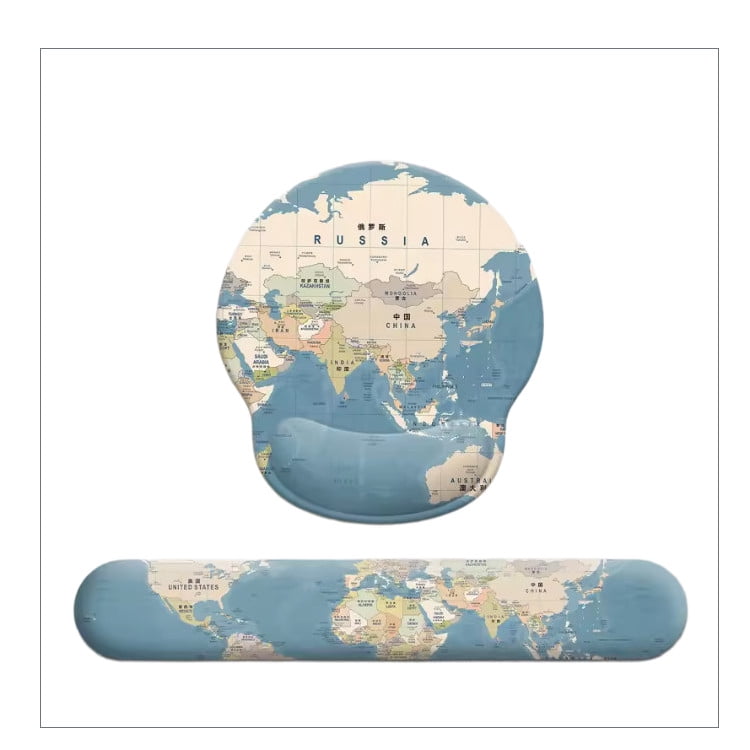World map wrist guard mouse pad thickened non-slip office table mat ...