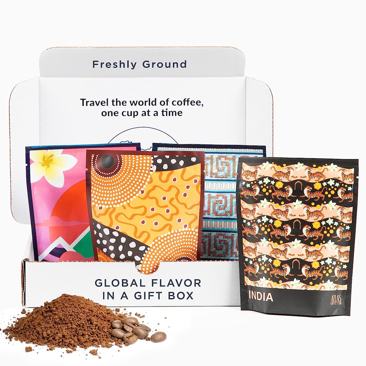 World of Coffee Sampler, Gourmet Coffee Gift Set, 4-Pack Variety Box of ...