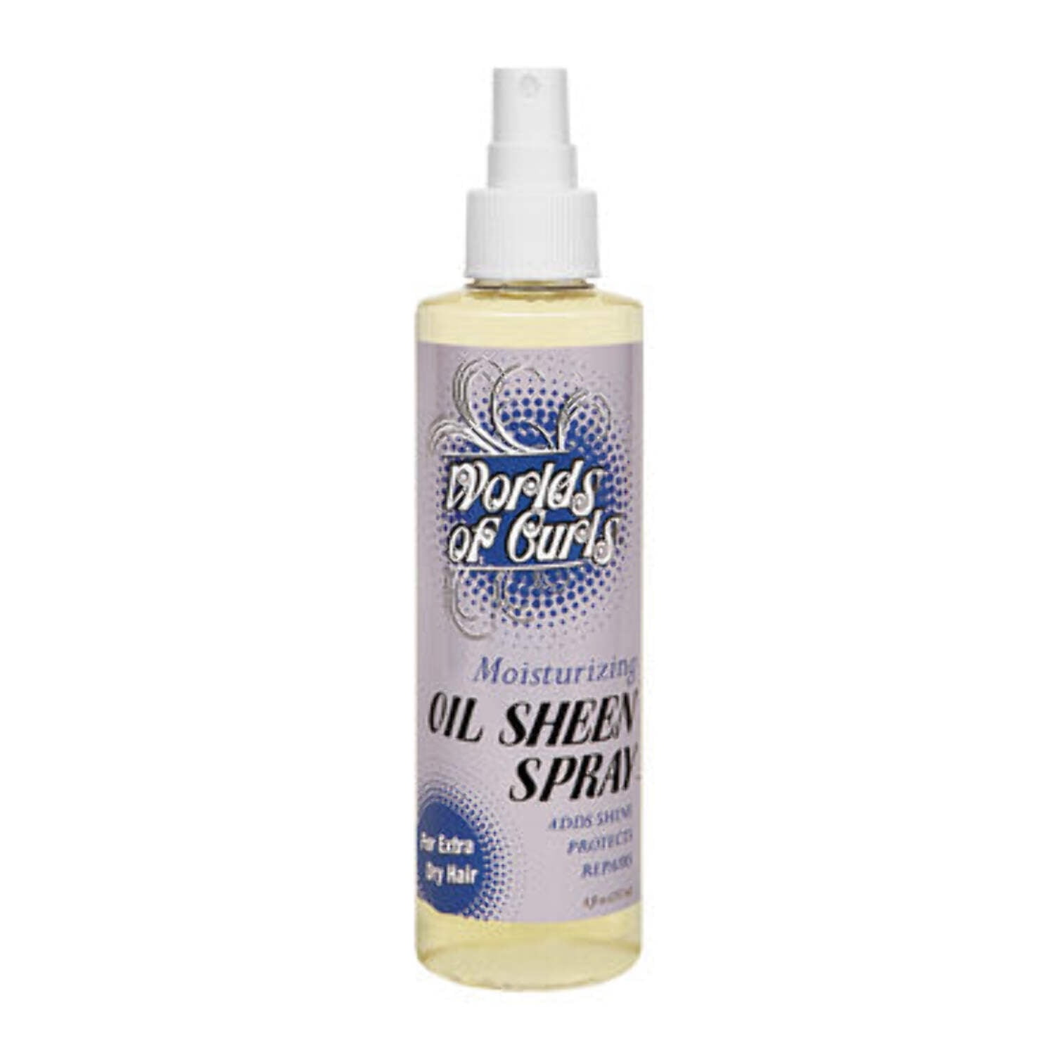 Worlds of Curls, Moisturizing Oil Sheen Spray, 8 oz, Leaves Hair Soft ...