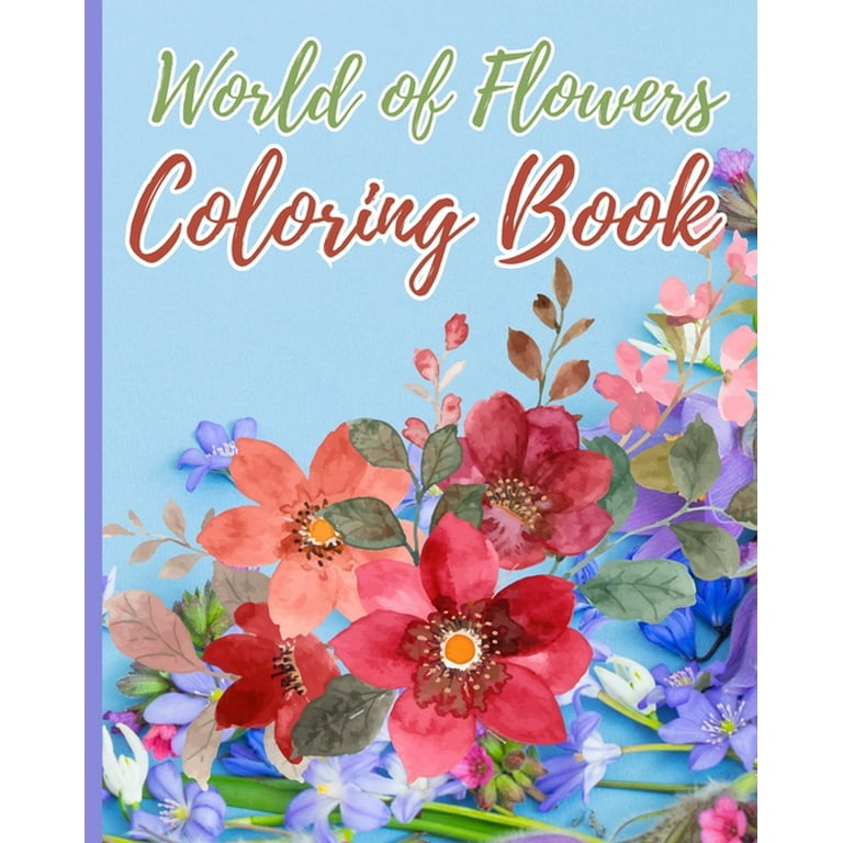flower world coloring book
