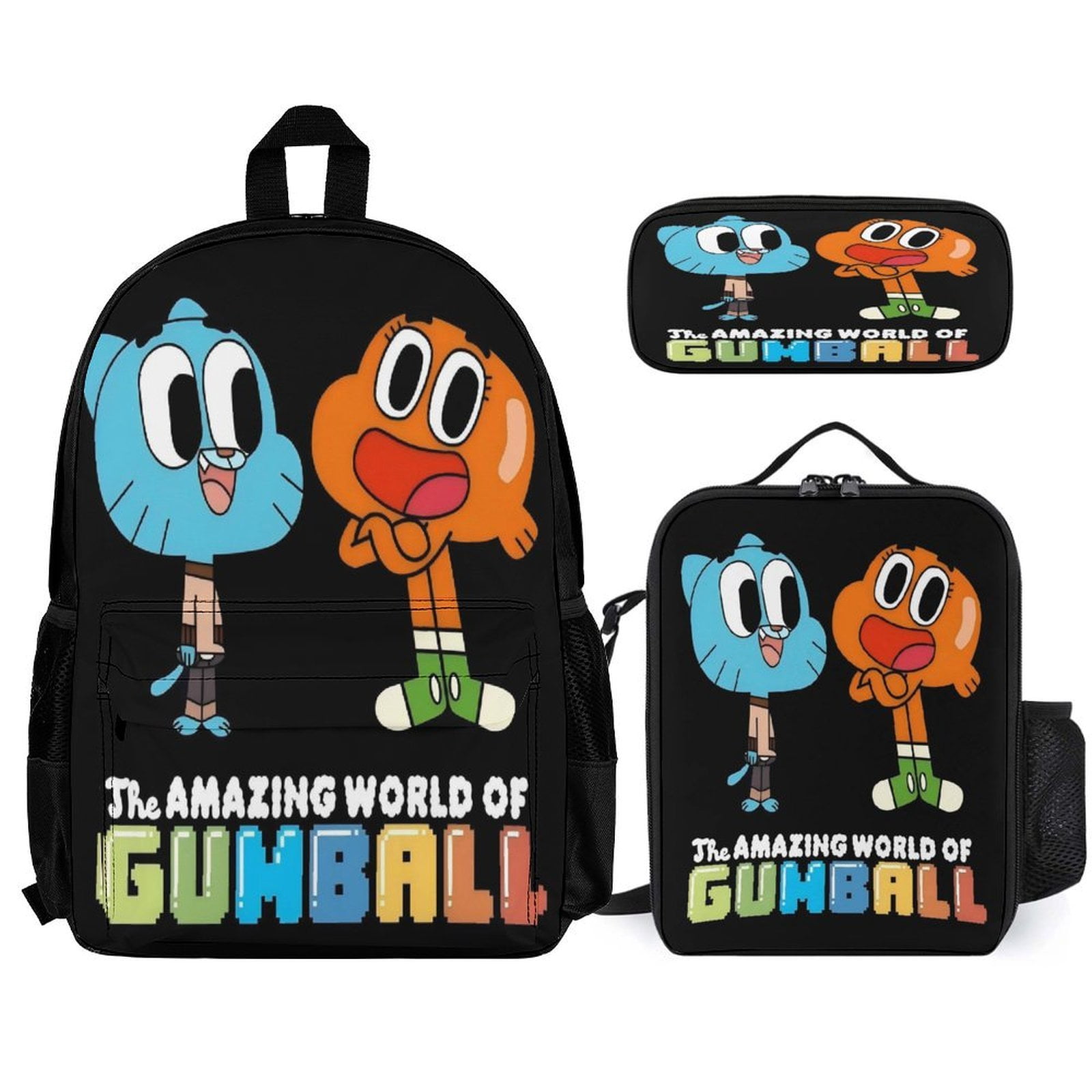 World of Gumball Backpack 3-Piece Set | 16.5" Backpack, Pencil Case and ...