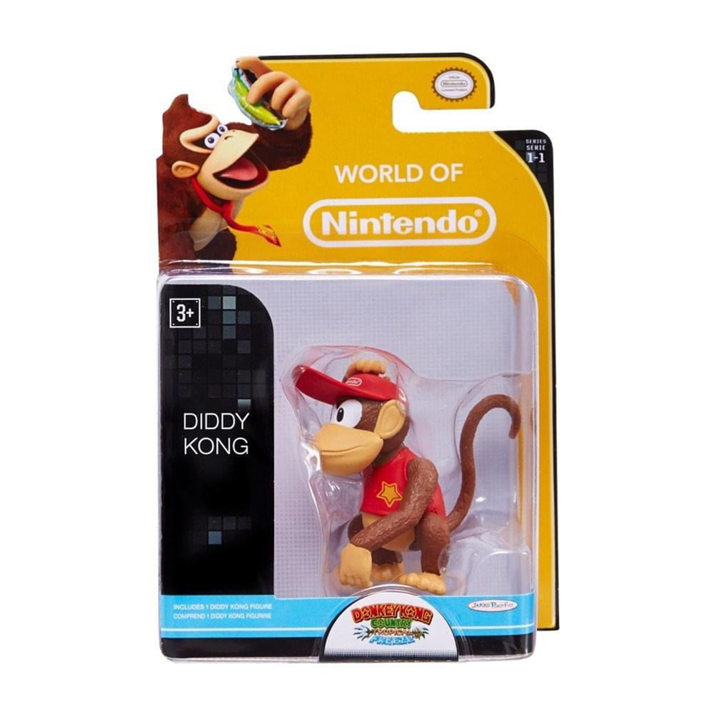 World of Nintendo 3" Diddy Kong Figure (Series 1-1) - Walmart.com