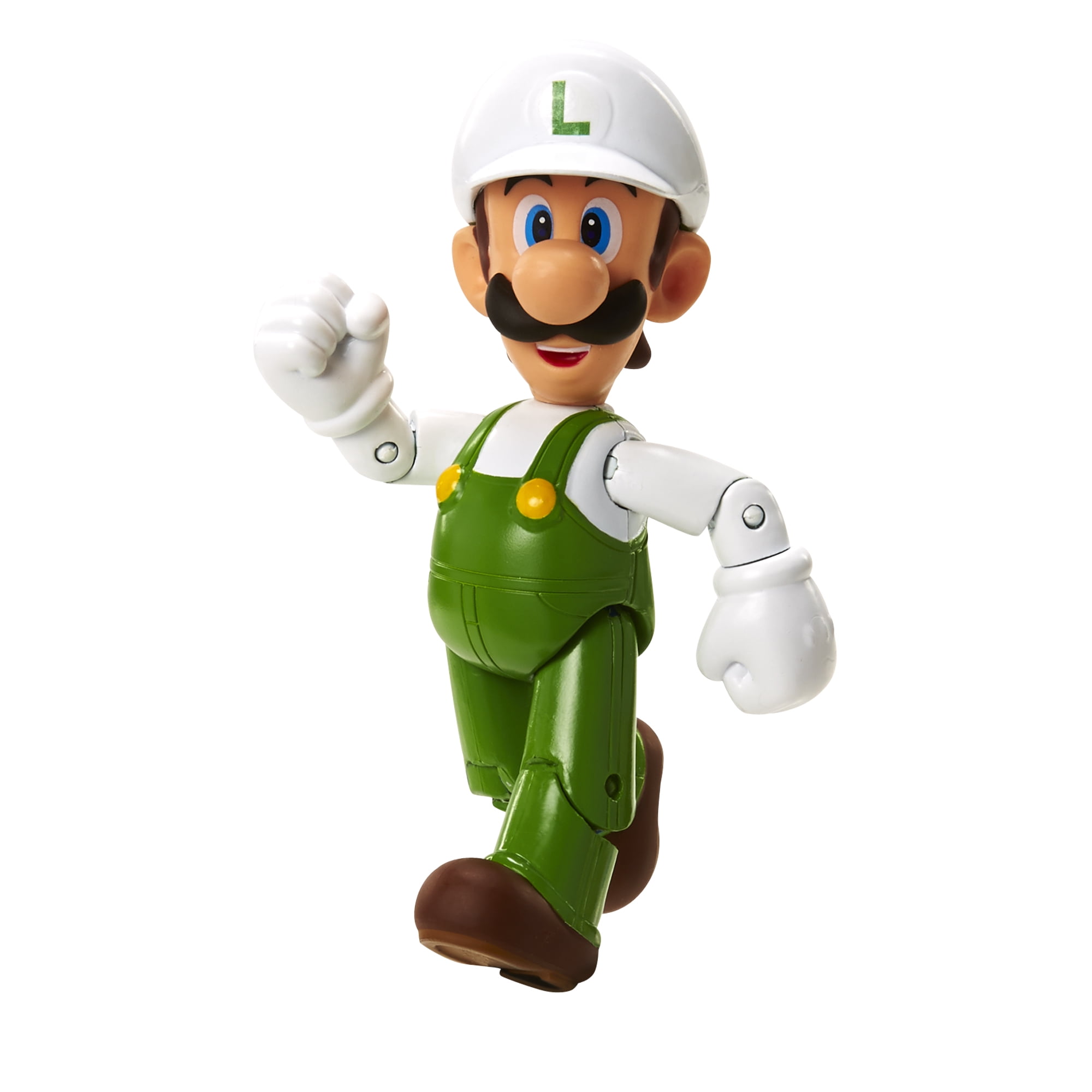 World of Nintendo 4" Figure Fire Luigi w/Fire Flower - Walmart.com