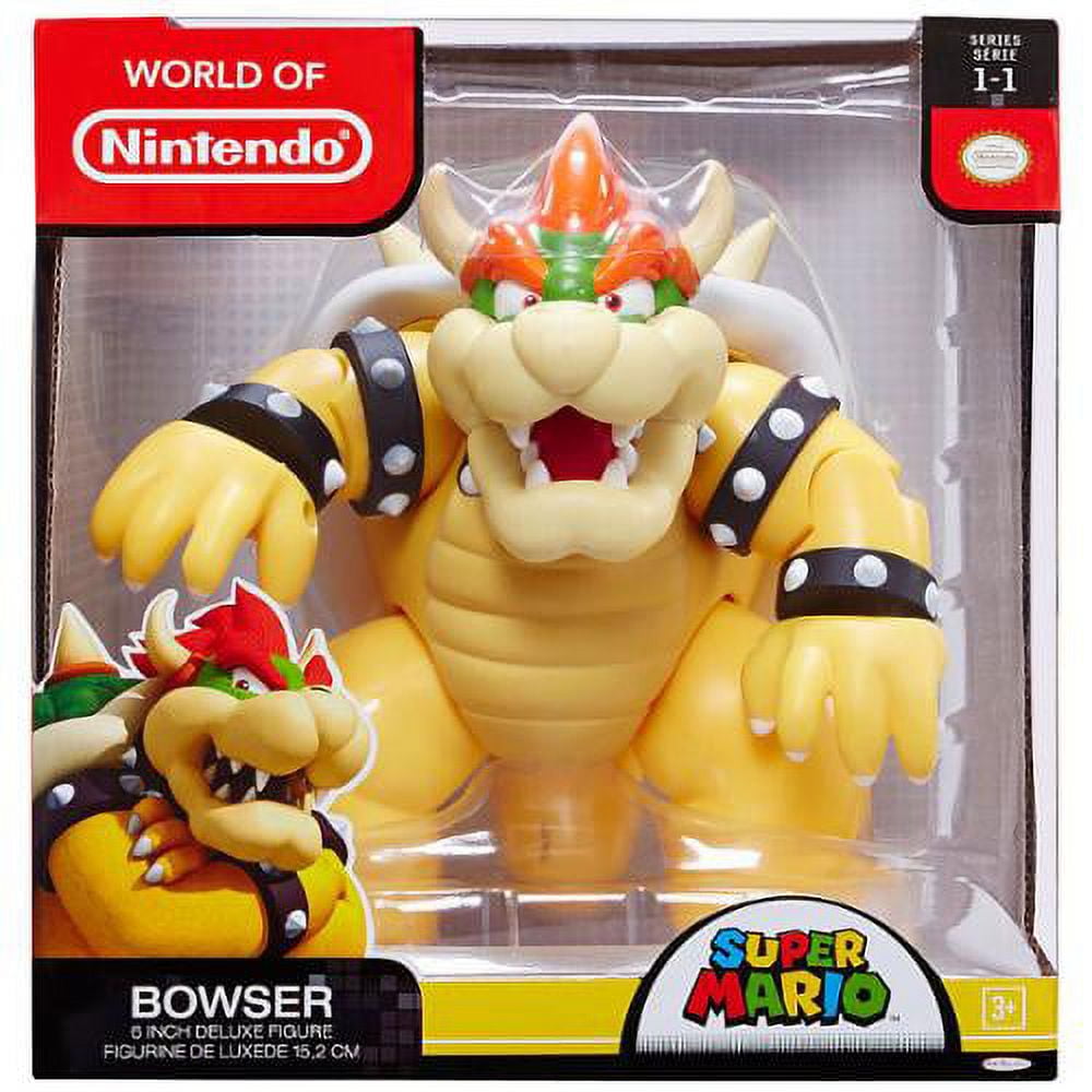 World of Nintendo Series 1 Bowser Deluxe Action Figure - Walmart.com