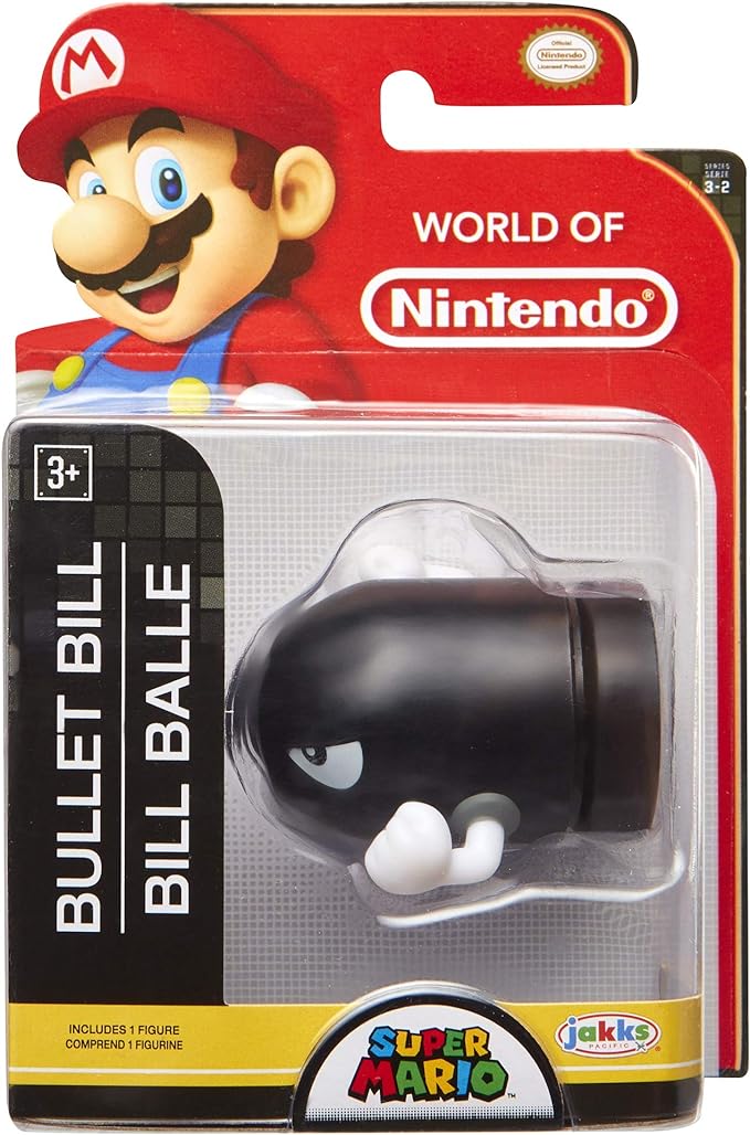 World of Nintendo Super Mario 2.5" Bullet Bill Mini Figure - Walmart.com