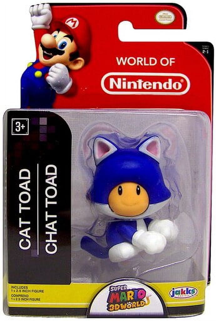 World of Nintendo Super Mario Bros (2018) Blue Cat Toad Figure ...