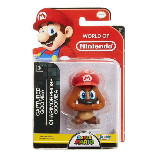 World of Nintendo Super Mario Captured Goomba Mini Figure - Walmart.com