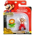 World of Nintendo Super Mario Fire Mario Action Figure (with Flower ...