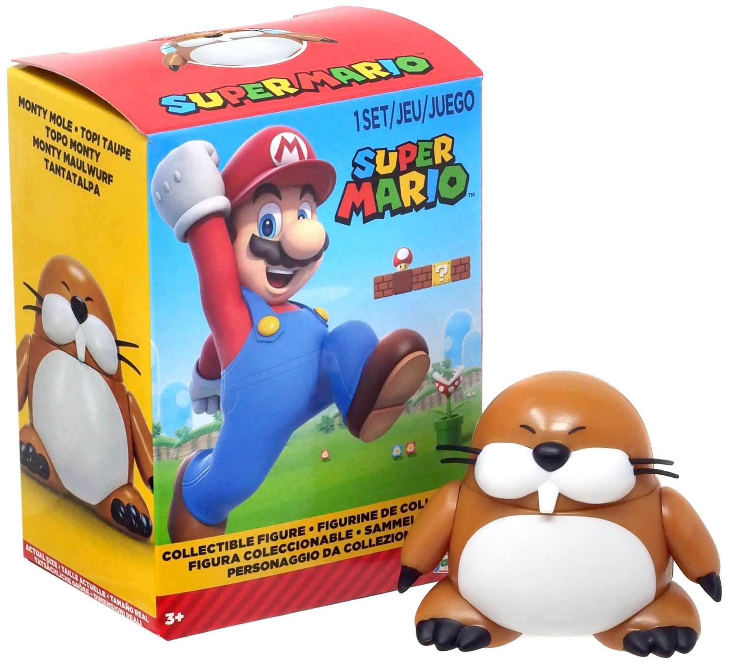World of Nintendo Super Mario Monty Mole Collectible Mini Figure ...