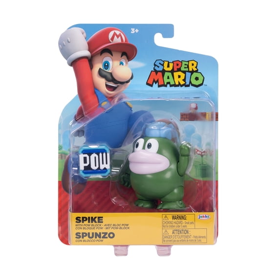 World of Nintendo Super Mario Spike 4 inch Articulated Action Figure ...