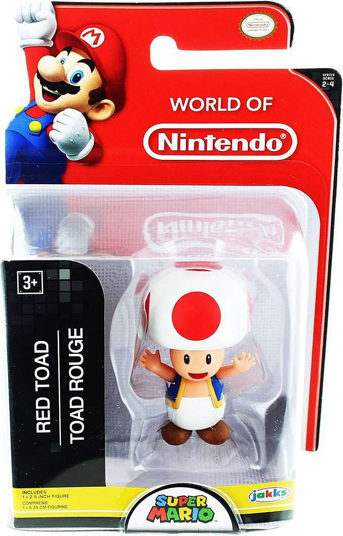 World of Nintendo Super Mario Toad Mini Figure - Walmart.com