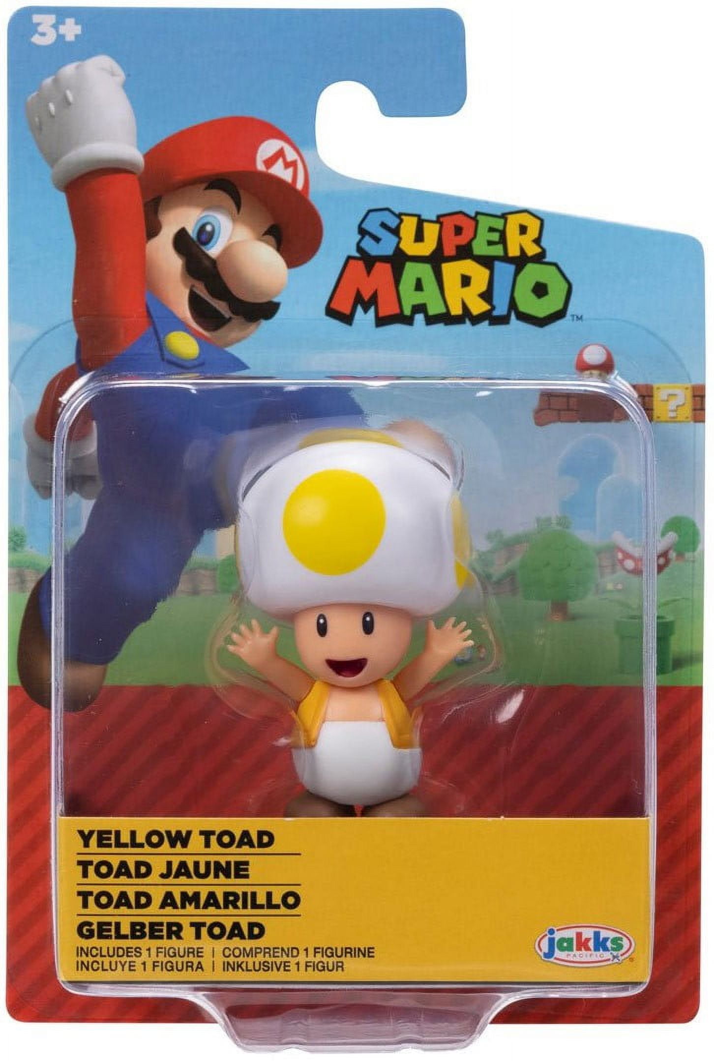 World of Nintendo Collectibles: Super Mario Yellow Toad 2 1/2-Inch Mini ...
