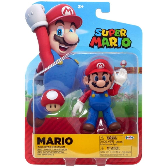 World of Nintendo Wave 42 Super Mario Action Figure (with Mushroom ...
