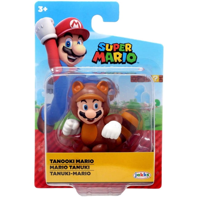 World of Nintendo Wave 42 Tanooki Mario Mini Figure - Walmart Business ...