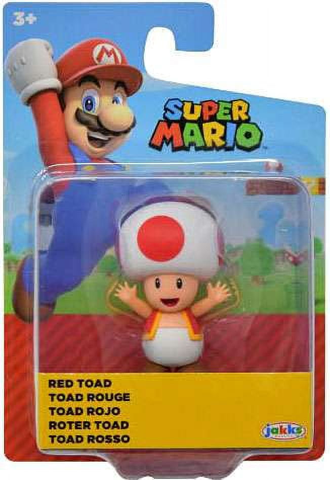 World of Nintendo Wave 47 Red Toad Mini Figure - Walmart.com