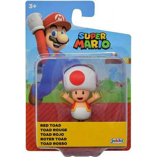 World of Nintendo Wave 47 Red Toad Mini Figure - Walmart.com