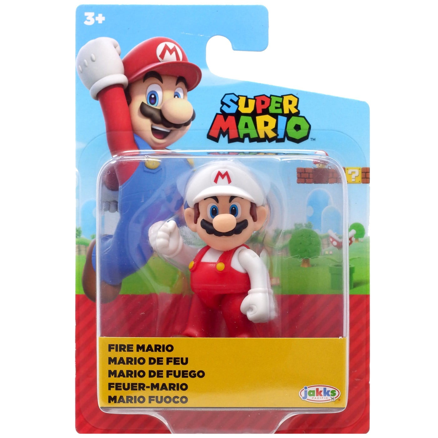 World of Nintendo Wave 49 Fire Mario Mini Figure (Standing) - Walmart.com