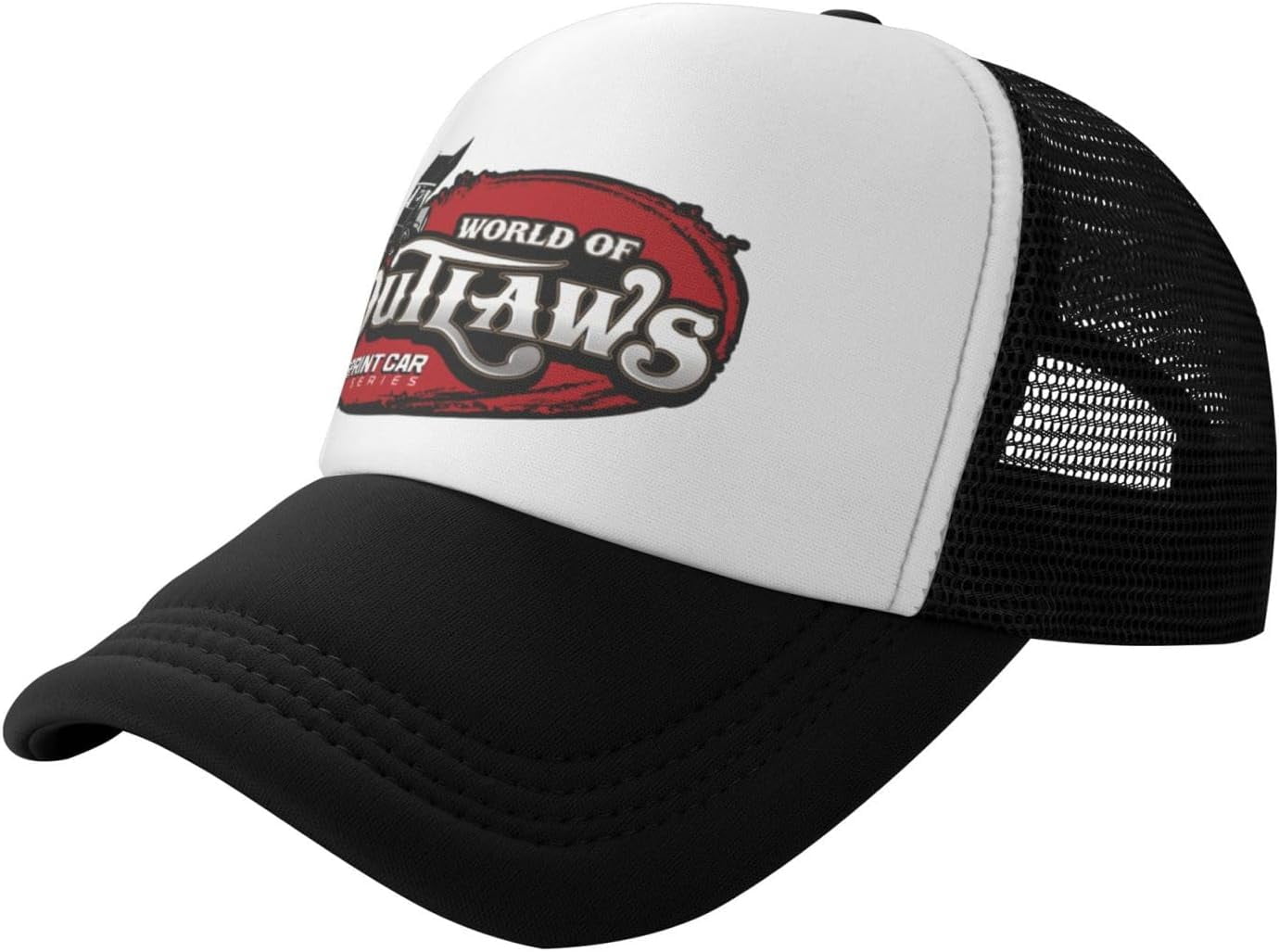 World- of Outlaws- Sprint Cars Breathable Mesh Hat with Team Logo ...