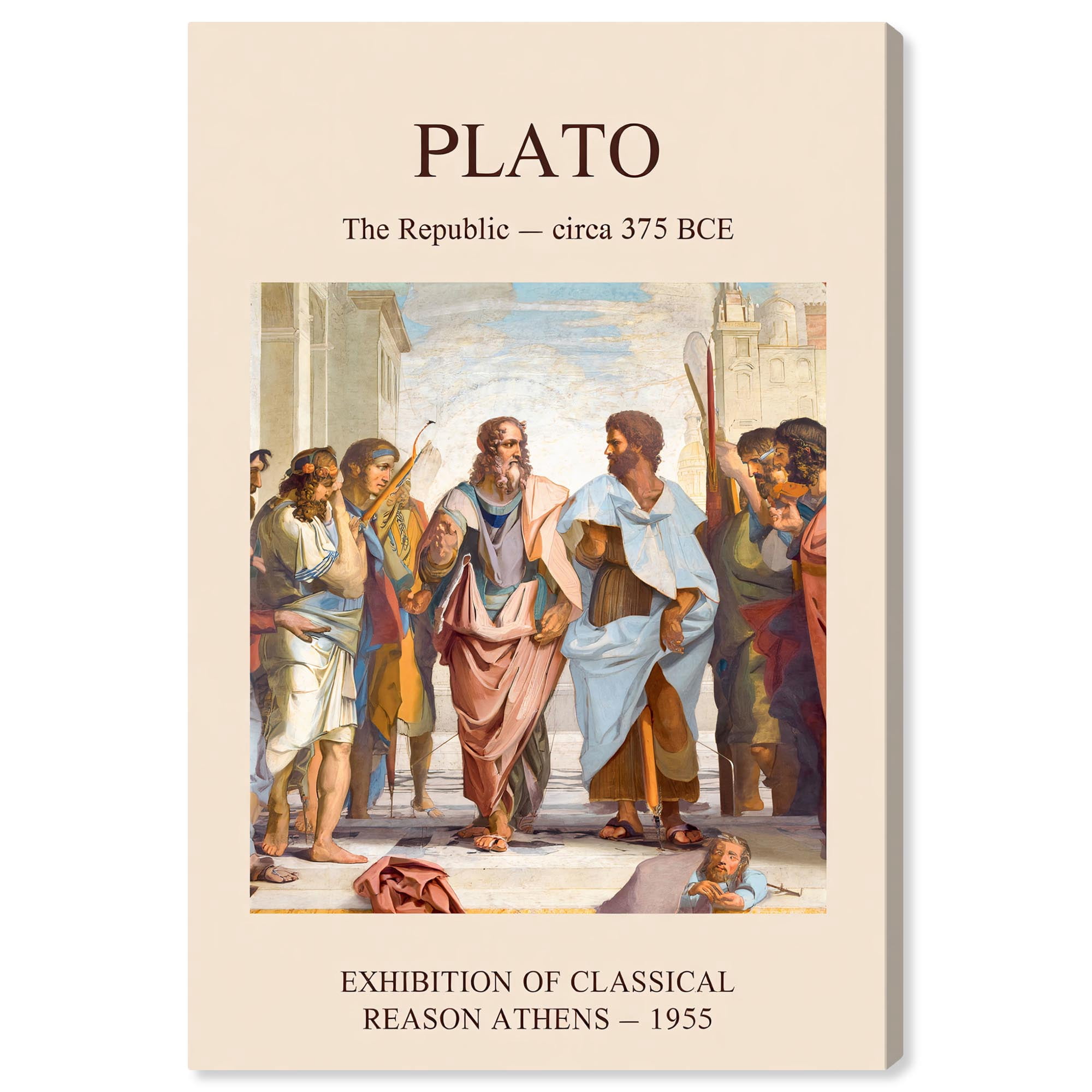 World of Plato's Republic Canvas Classic Art Posters by Art Remedy ...