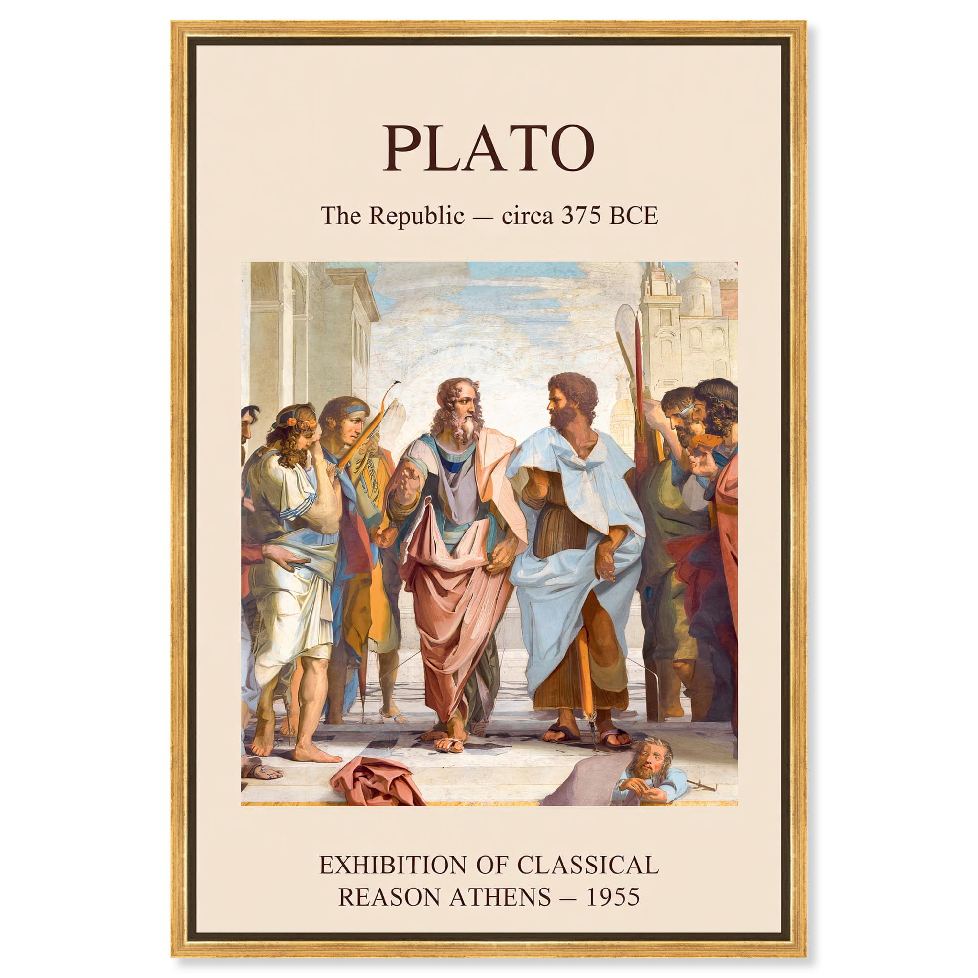 World of Plato's Republic Canvas Classic Art Posters by Art Remedy ...