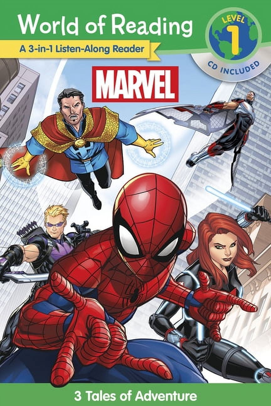World of Reading World of Reading: Marvel 3-In-1 Listen-Along Reader ...