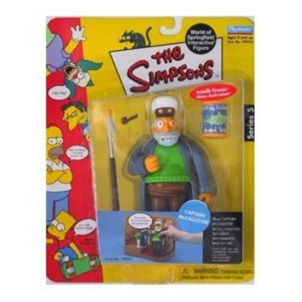 Playmates The Simpsons Captain McCallister Series #5 Action Figure ...