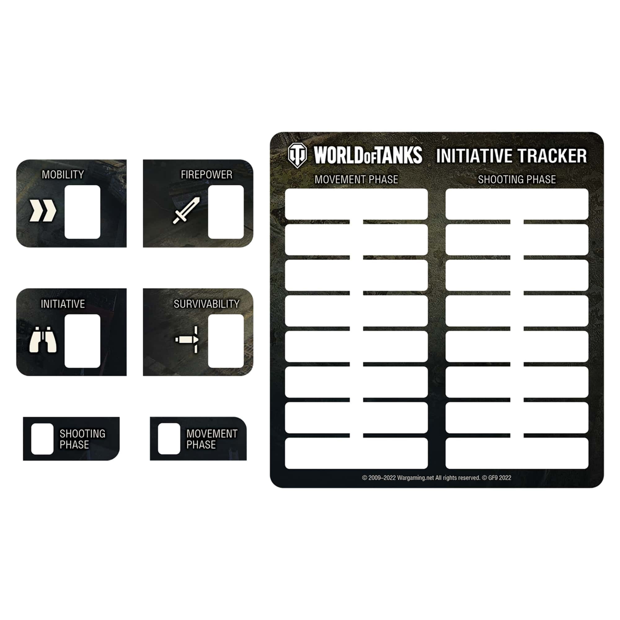 World of Tanks Stat Token Set - Game Expansion Accessory - Walmart.com