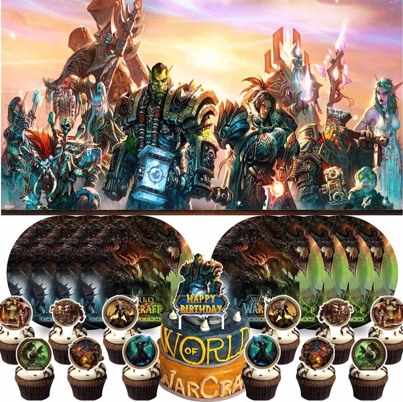 World of Warcraft Party Supplies Birthday Decorations Plates Banner ...