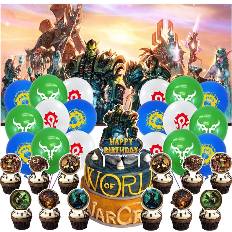 World of Warcraft Party Supplies Decor Birthday Banner Decorations Kit ...