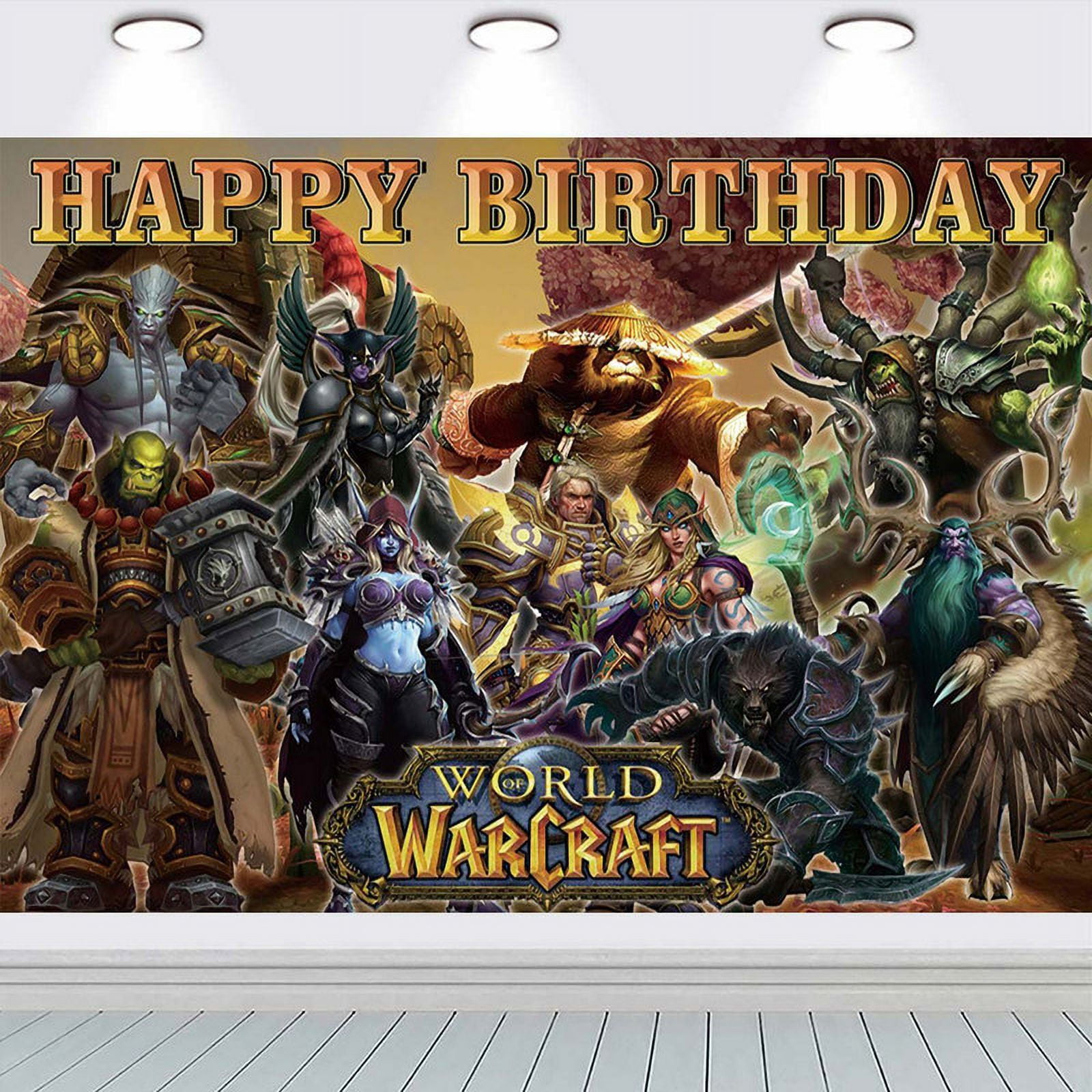 World of Warcraft Taspestry Wall Decor Background Banner Birthday ...