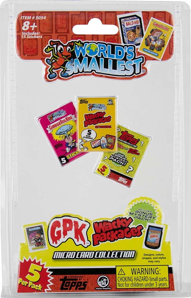 World’s Smallest GPK and Wacky Packages Micro Card Collection - Walmart.com