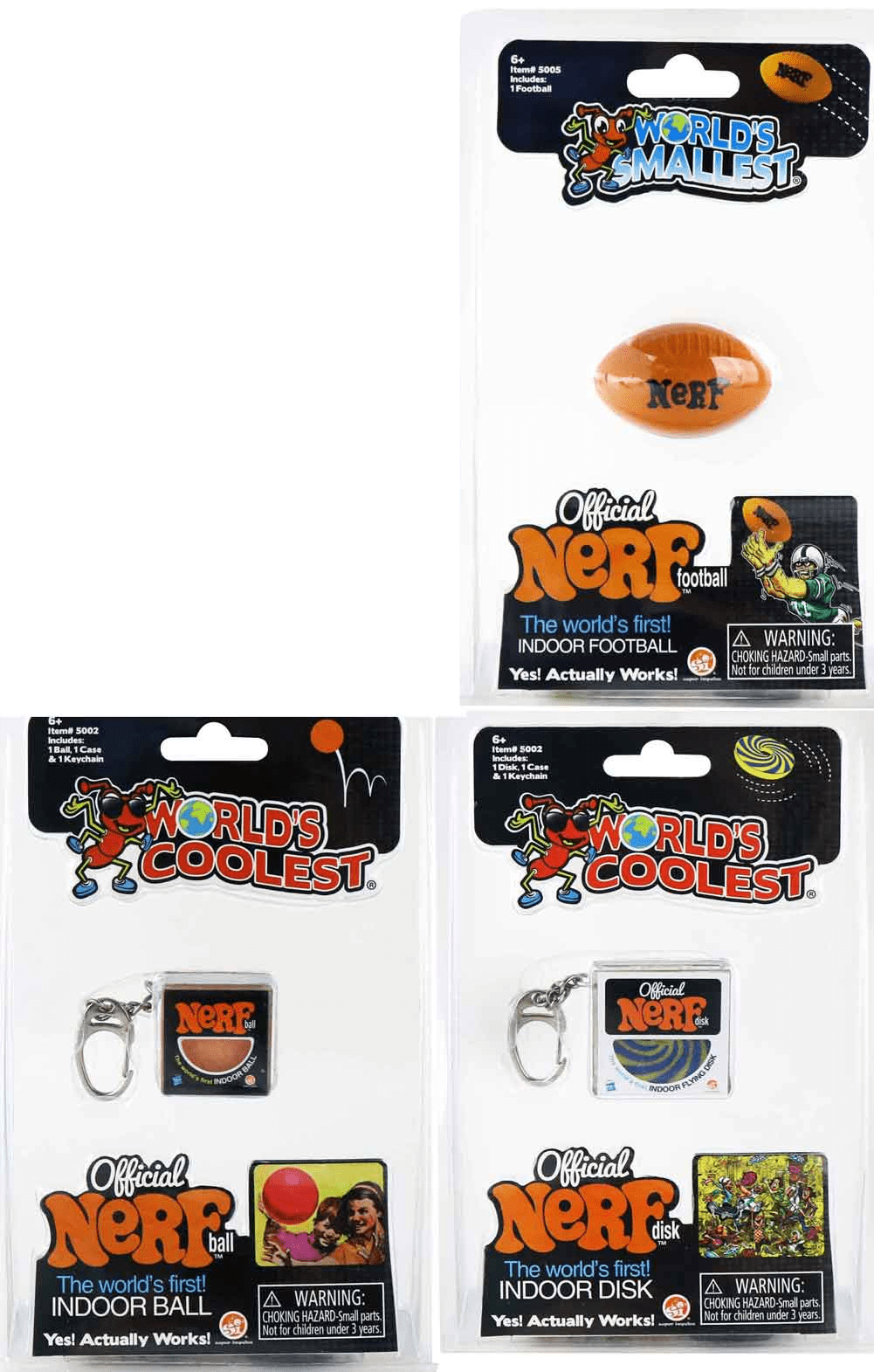 World’s Smallest Nerf (Bundle of 3) - Walmart.com