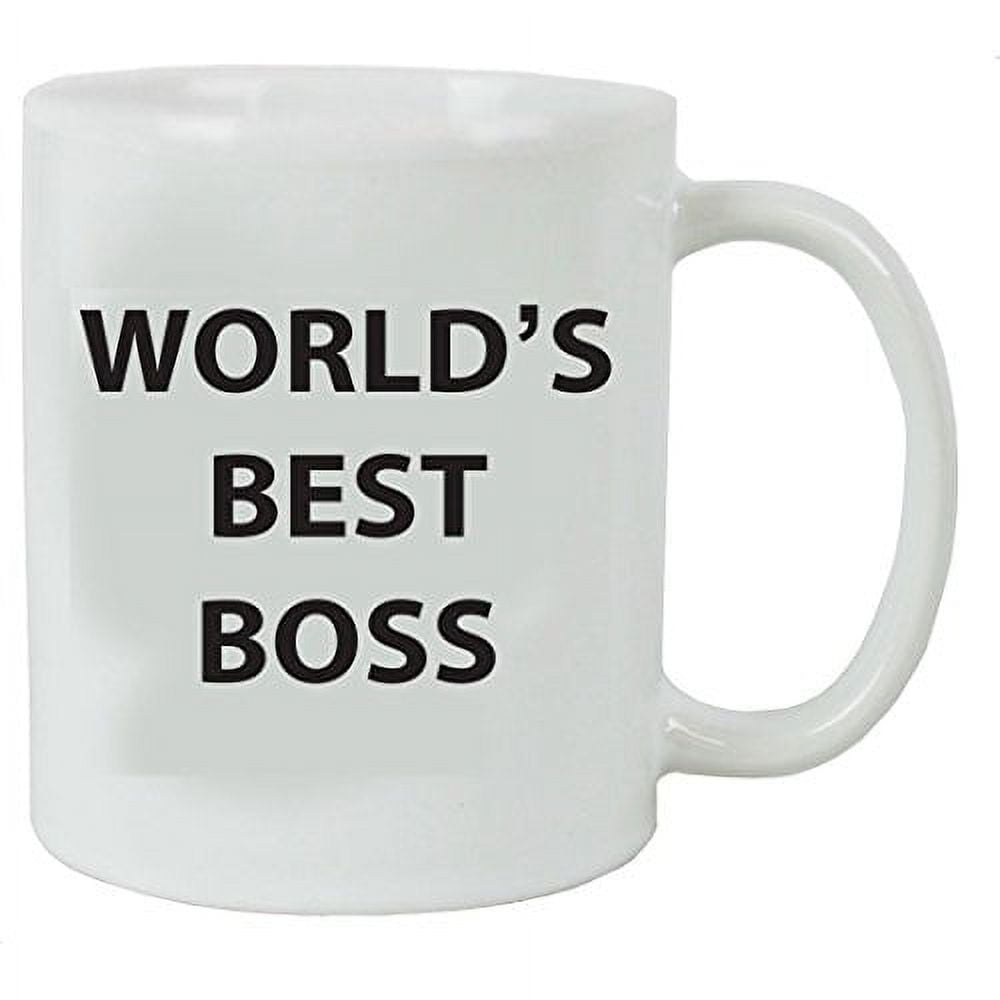 World's Best Boss Coffee Mug with Gift Box - Great Gift for Bosses Day ...
