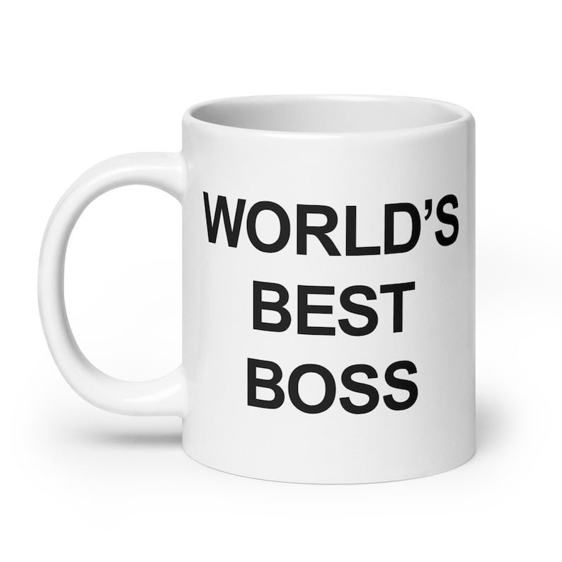 World's Best Boss Coffee Mug, The Office Inspired Mug, Perfect Gift for ...