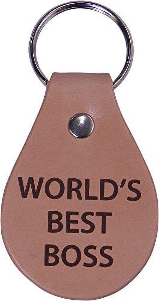 World's Best Boss Leather Key Chain - Great Gift for Boss and Bosses ...