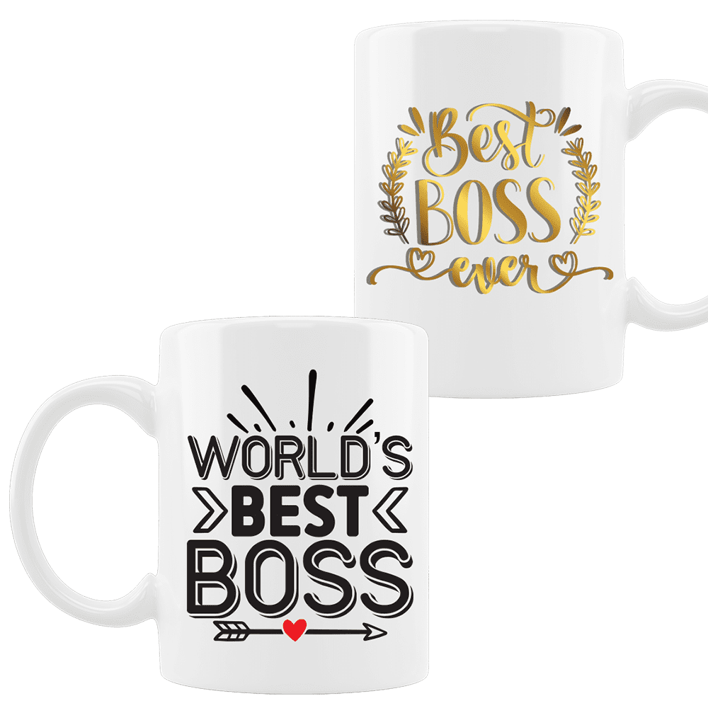 World's Best Boss Mug Boss Day Gifts for Boss Funny Unique Christmas ...