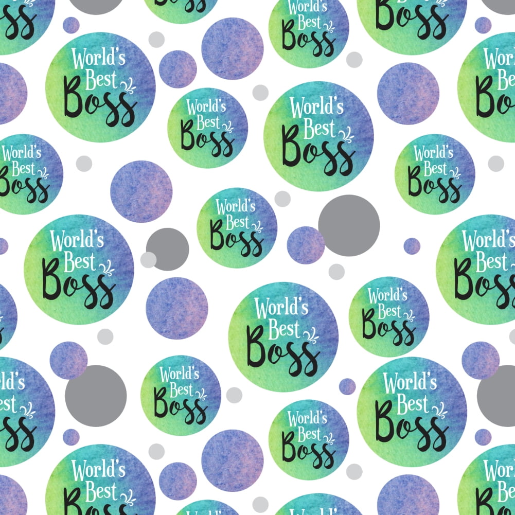 World's Best Boss Premium Gift Wrap Wrapping Paper Roll - Walmart.com