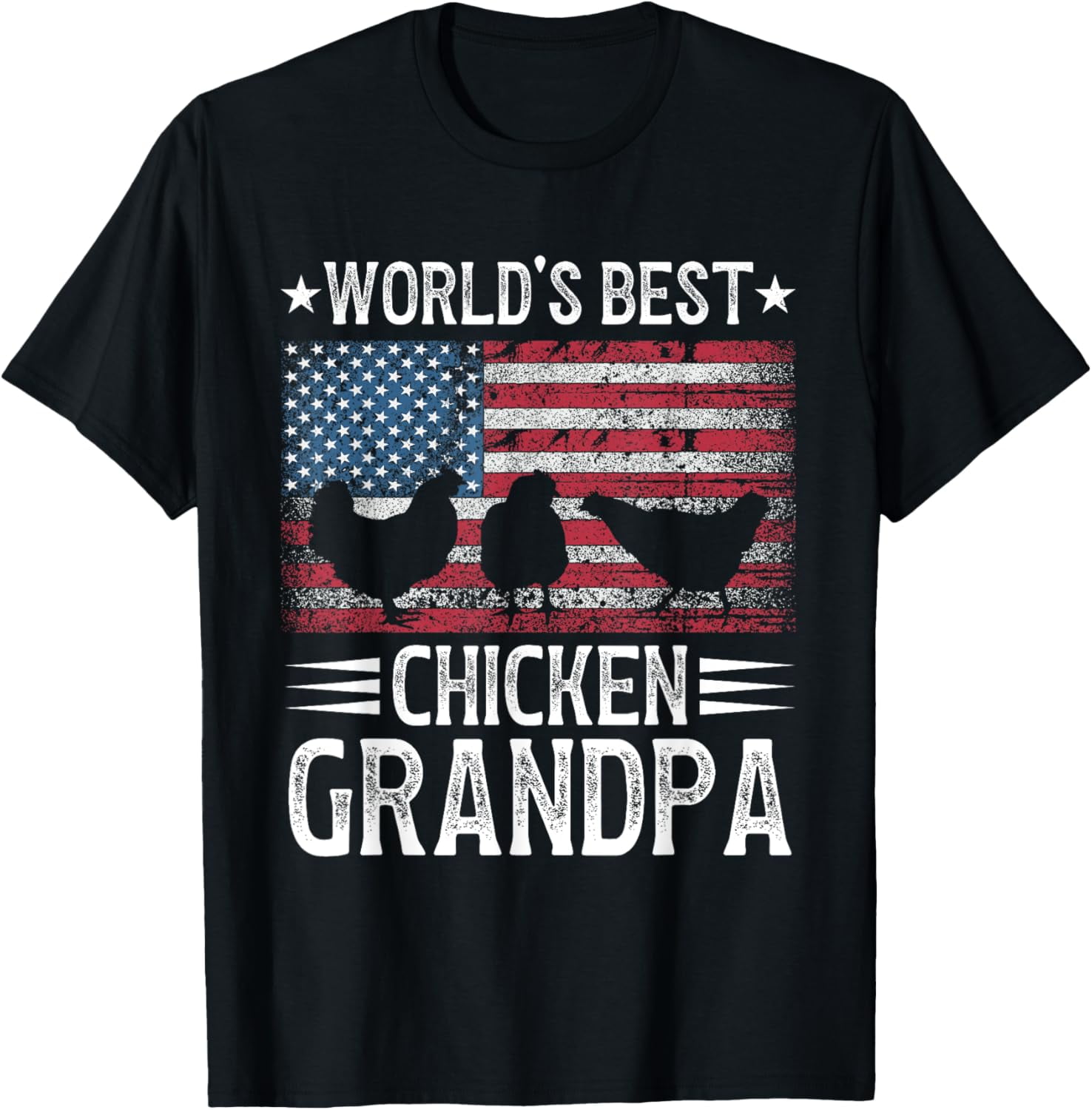 World's Best Chicken Grandpa Chicken Owner Chicken Farmer T-Shirt ...