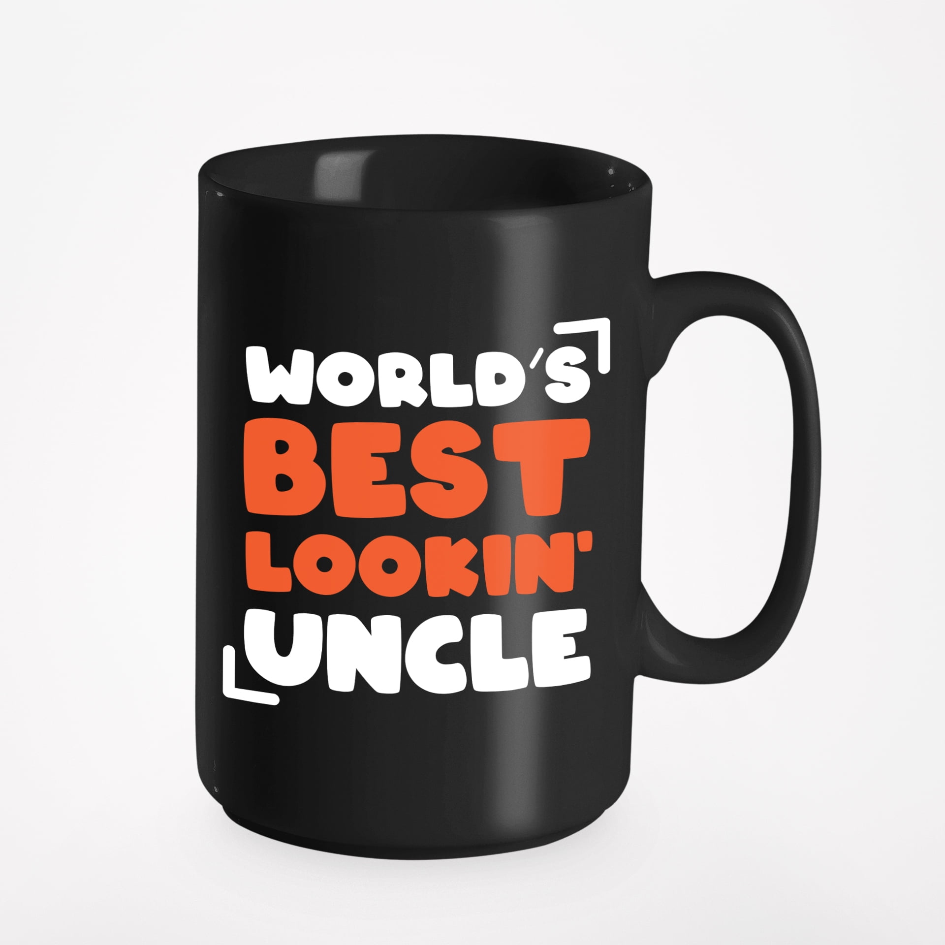 World's Best Lookin' Uncle, Fun Cup, Awesome Uncles, Black 15oz Ceramic ...