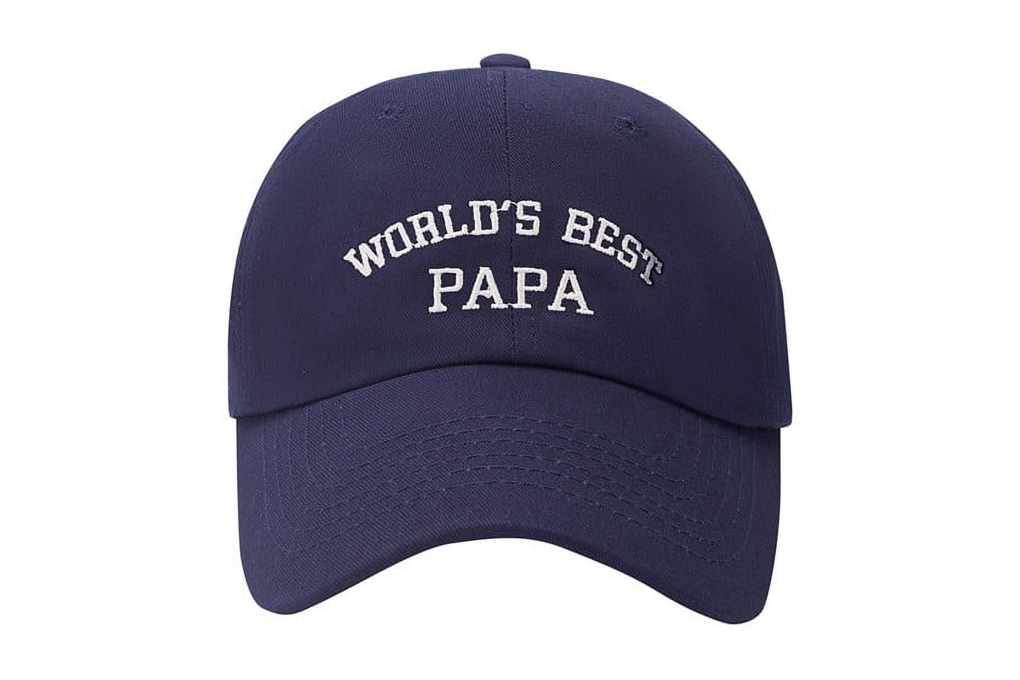 World's Best Papa Hats Papa Gift for Dad and Grandpa（Navy） - Walmart.com