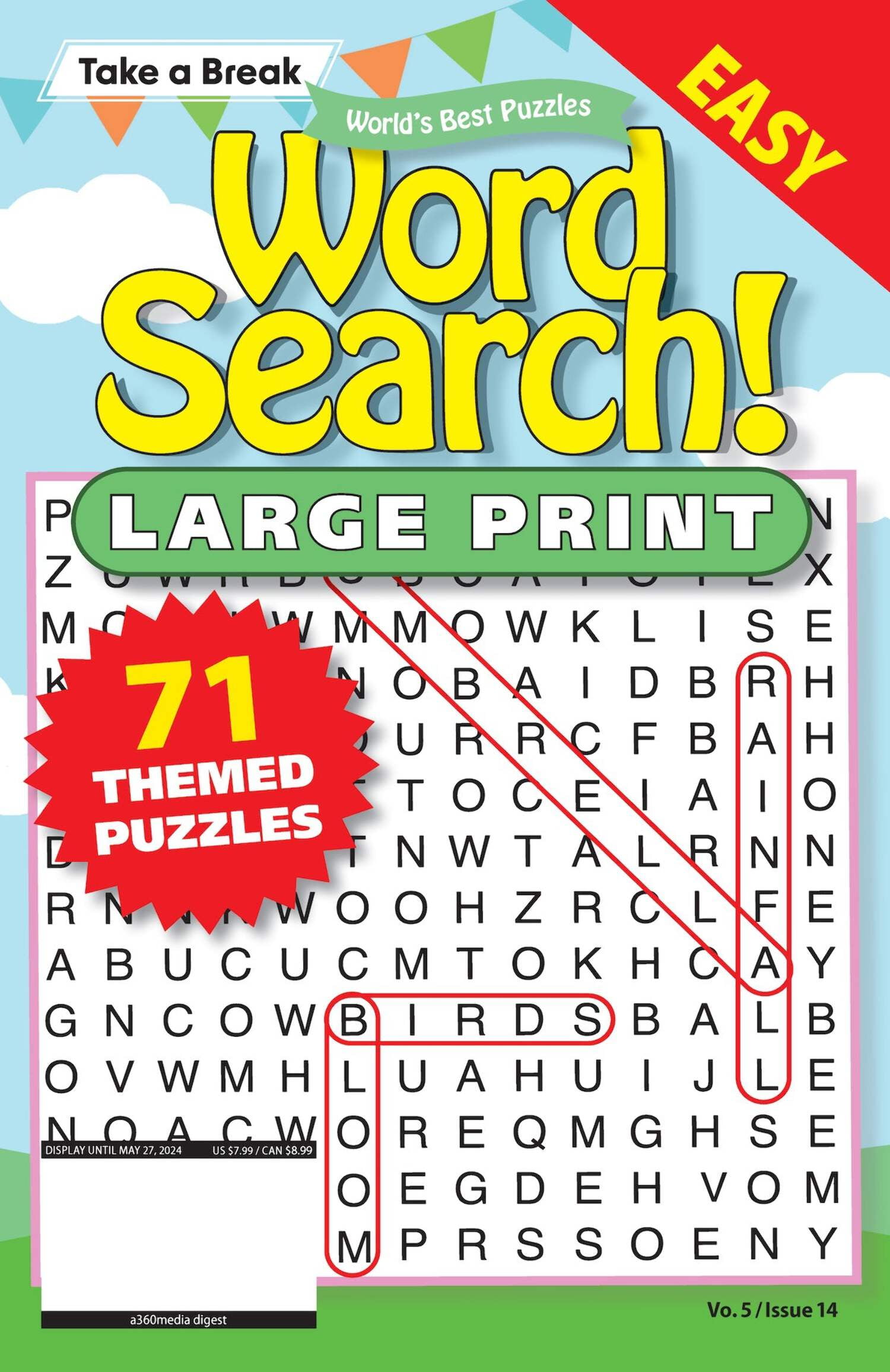 World's Best Puzzles Word Search - Easy Large Print, Volume 5 Issue 14 ...